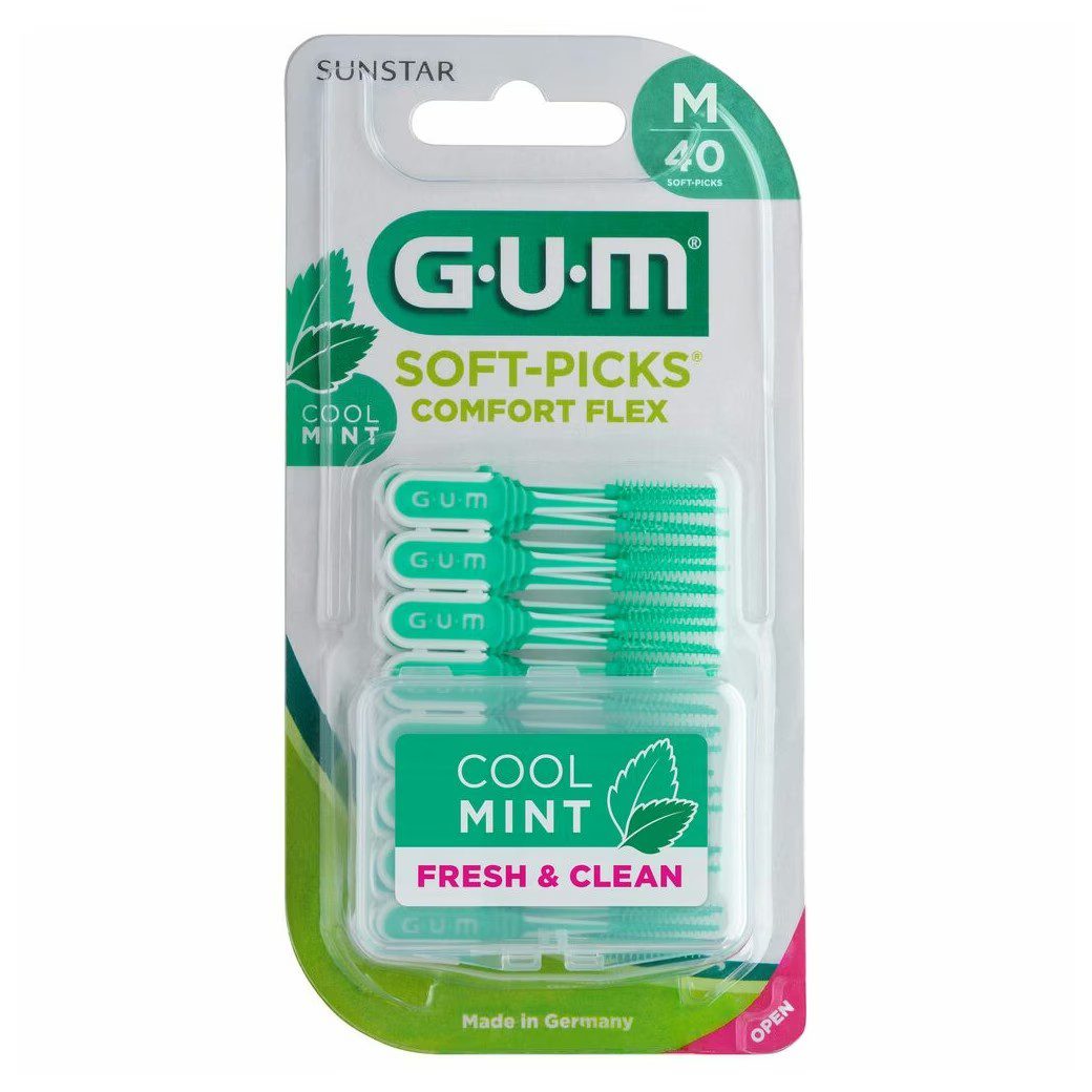 GUM Soft-Picks Comfort Flex Mint – Medium – 40 stuks - Dentalshop